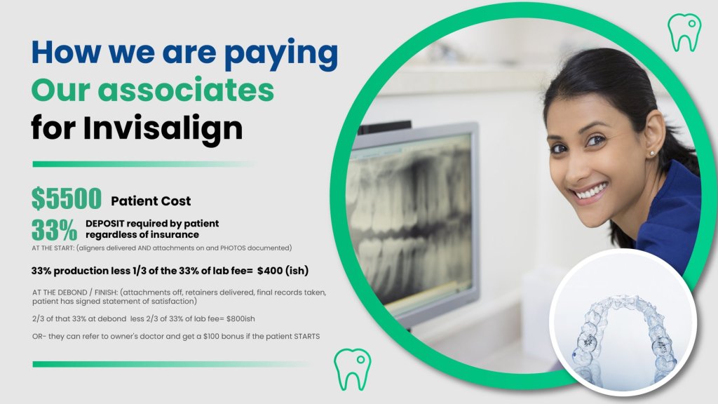 How we Pay our Associates for Invisalign- W2
