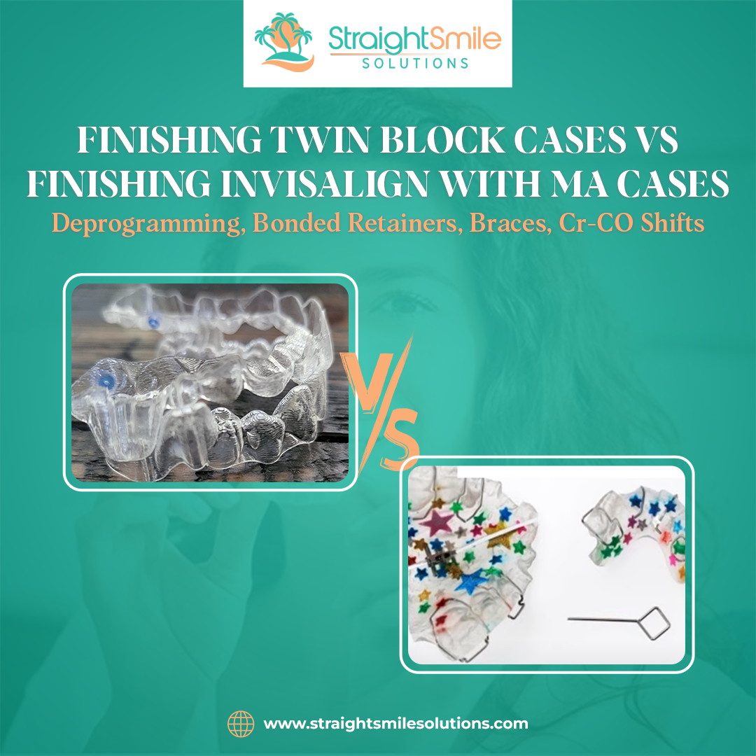 Finishing Invisalign with MA vs. Finishing Twin Block