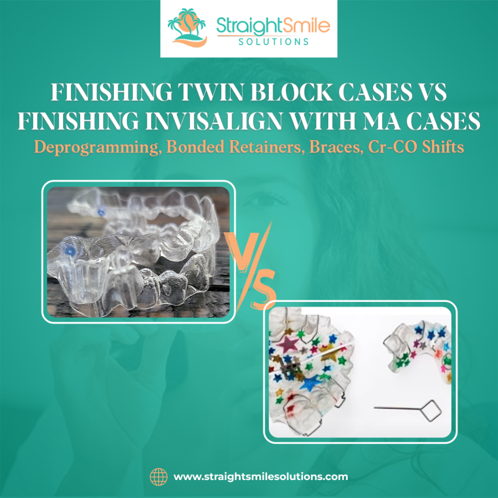 Finishing Invisalign with MA vs. Finishing Twin Block